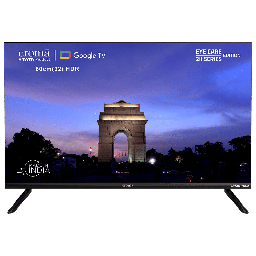 Buy Croma 80 cm (32 inch) HD Ready LED Smart Google TV with A Plus ...