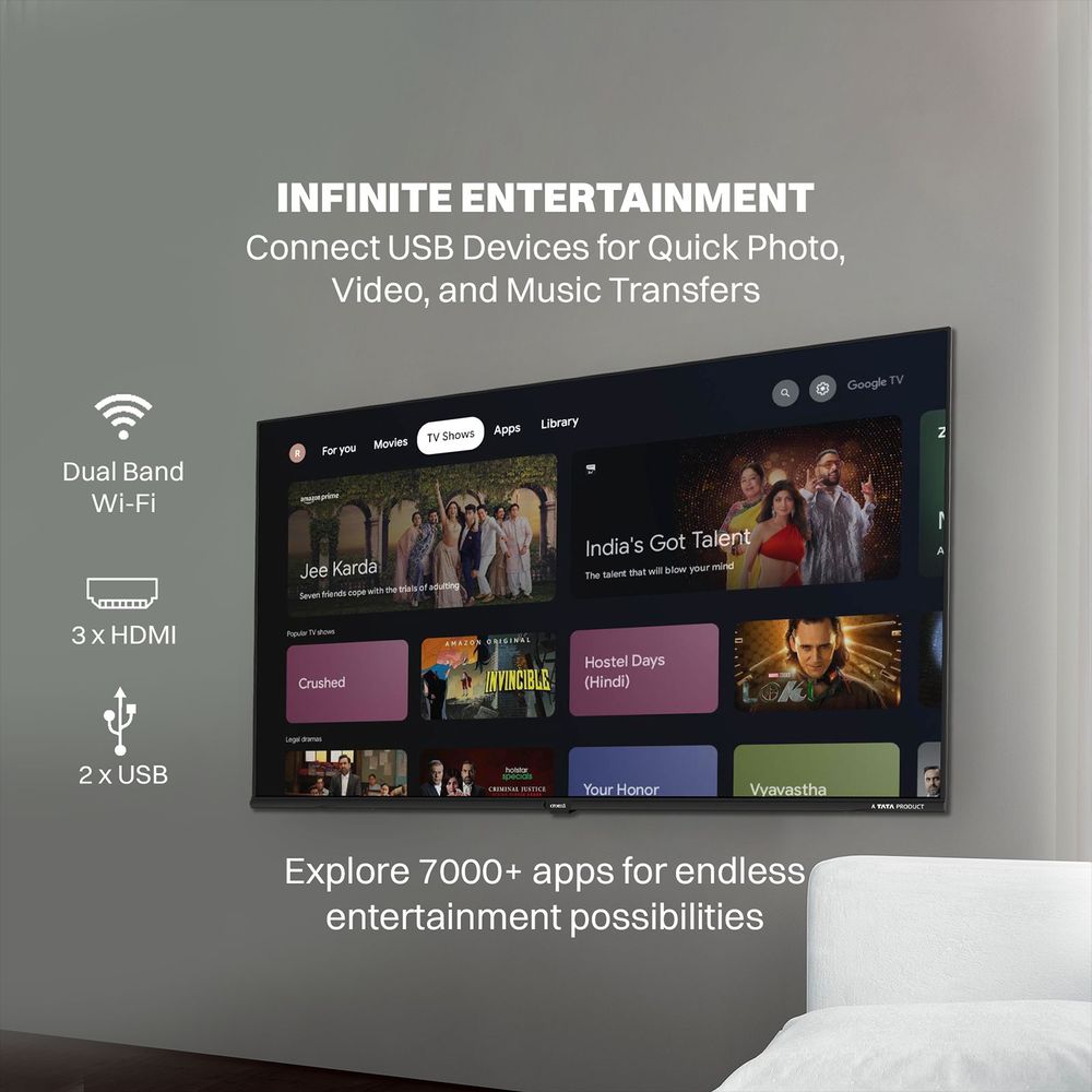 Buy Croma 140 cm (55 inch) QLED 4K Ultra HD Google TV with Dolby Vision ...