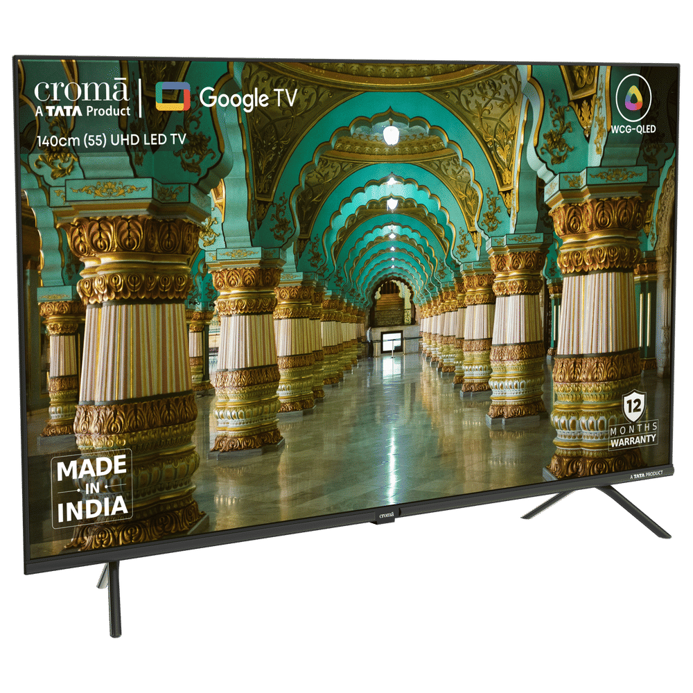 Buy Croma 140 cm (55 inch) QLED 4K Ultra HD Google TV with Dolby Vision ...