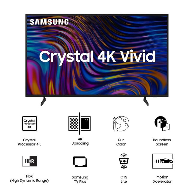 Buy SAMSUNG Crystal 4K Vivid 138 cm (55 inch) 4K Ultra HD LED Tizen TV ...