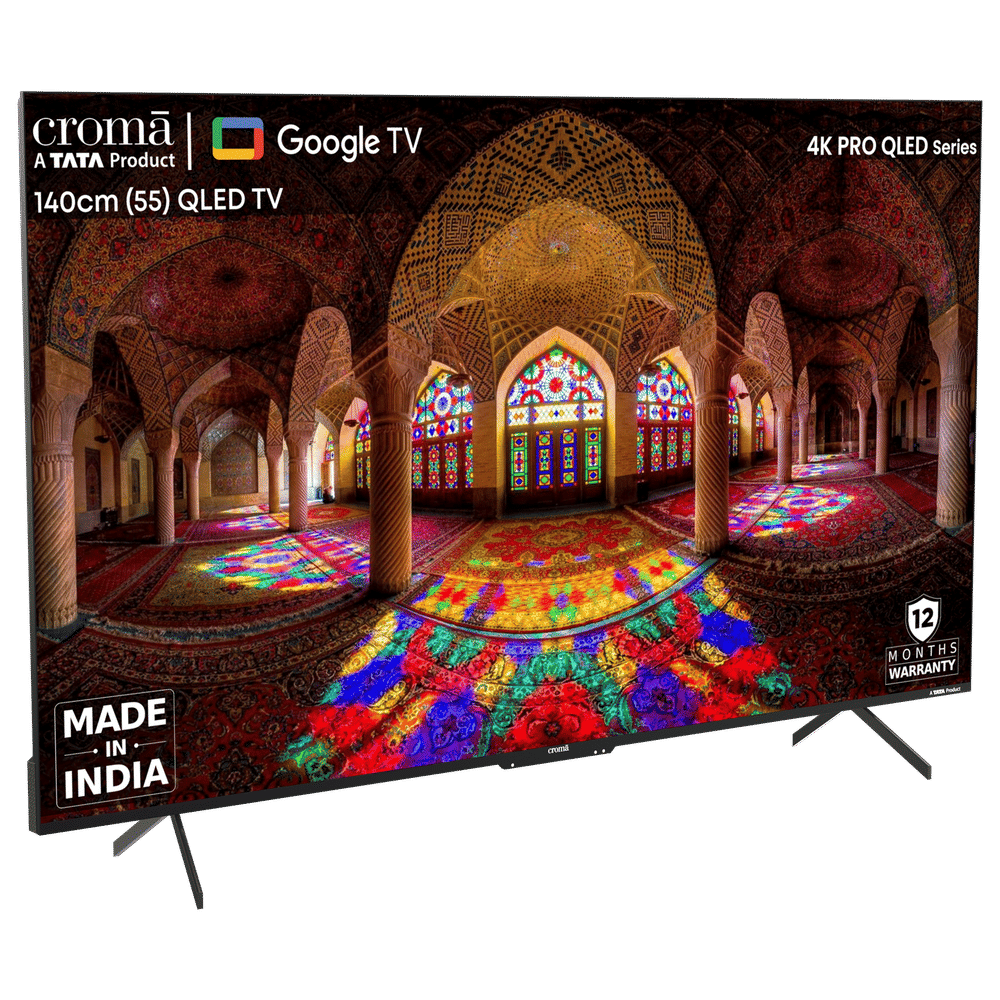 Buy Croma 140 cm (55 inch) QLED 4K Ultra HD Google TV with Dolby Vision ...