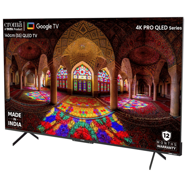 Buy Croma 140 cm (55 inch) QLED 4K Ultra HD Google TV with Dolby Vision ...