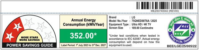 Buy LG QNED88T 190.5 cm (75 inch) 4K Ultra HD QNED Smart WebOS TV with ...