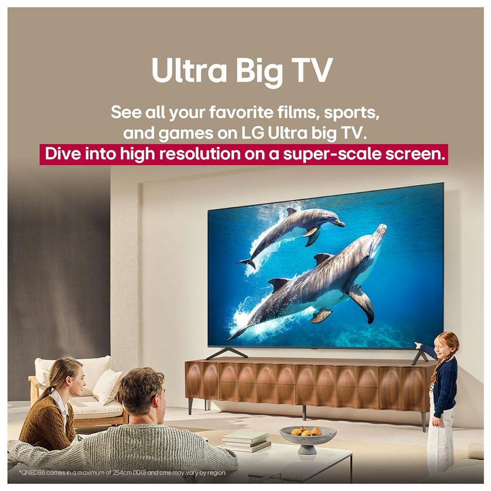 Buy LG evo AI QNED86 253 cm (100 inch) QNED MiniLED 4K Ultra HD Smart ...