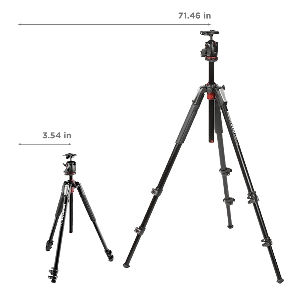 Buy Manfrotto 55 181.5cm Adjustable Tripod for Camera (360 Degree ...