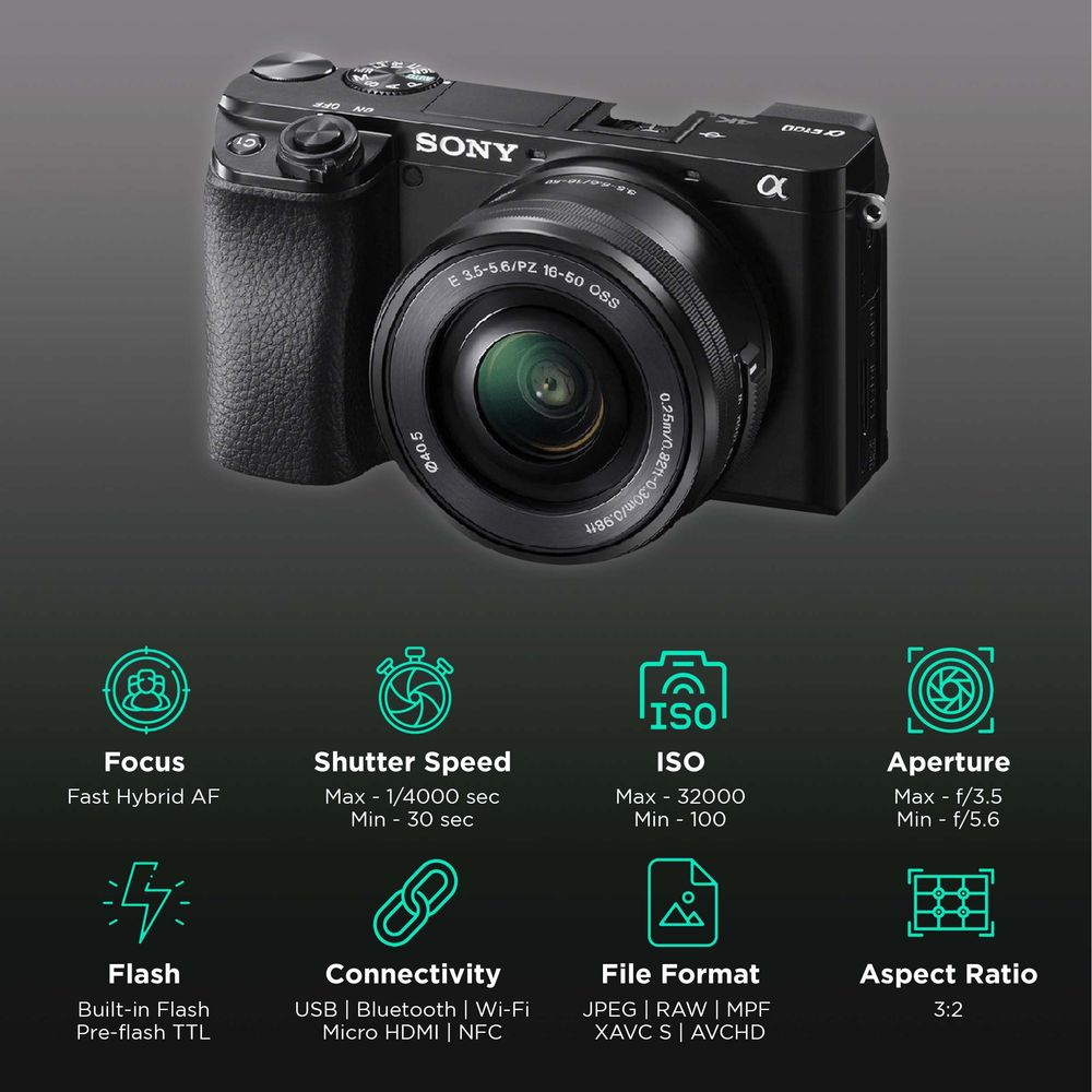 Buy SONY Alpha 6100 24.2MP Mirrorless Camera (16-50 mm and 55-210 mm ...