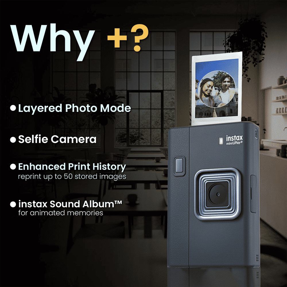 Buy FUJIFILM Instax Mini LiPlay Plus Instant Camera with 10 Instant ...