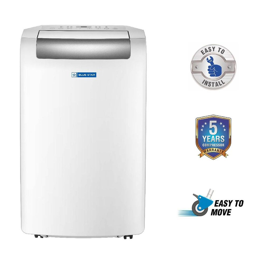 Buy Blue Star 1 Ton Portable AC (Self Diagnosis, Copper Condenser ...