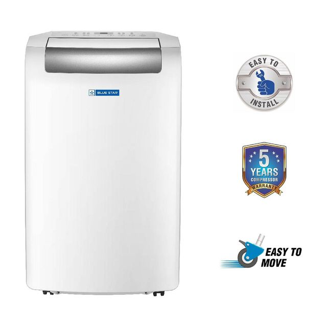 Buy Blue Star 1 Ton Portable AC (Self Diagnosis, Copper Condenser ...