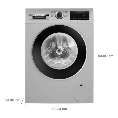 Buy BOSCH 8 kg Fully Automatic Front Load Washing Machine (Series 6 ...