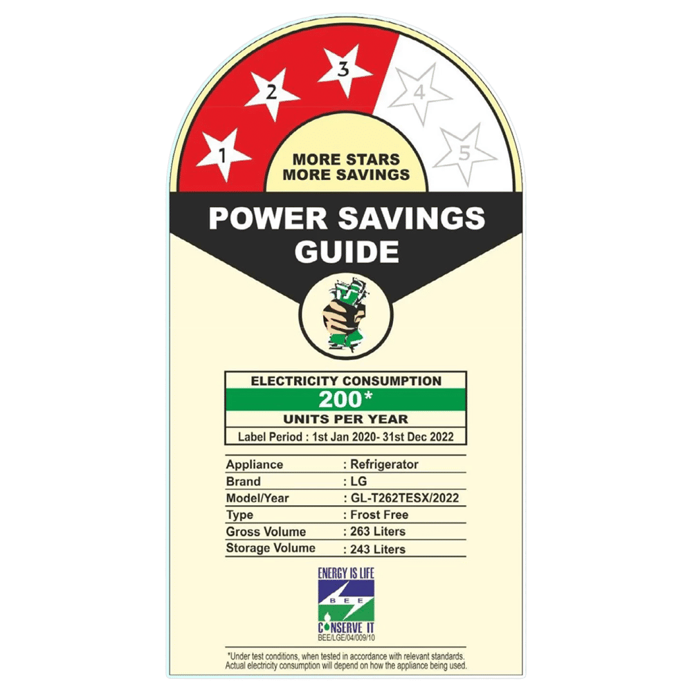 Buy LG 246 Litres 3 Star Frost Free Double Door Convertible ...