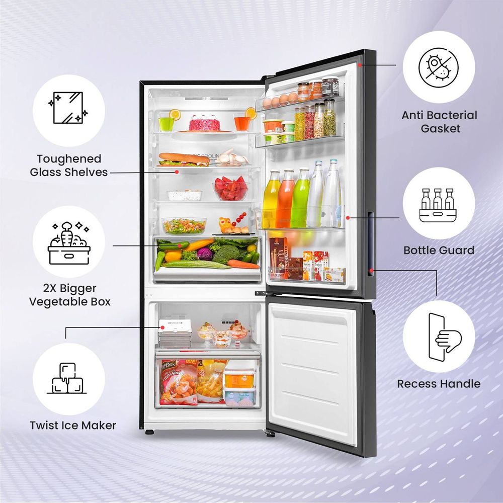 Buy Haier 325 Litres 3 Star Frost Free Double Door Bottom Mount ...