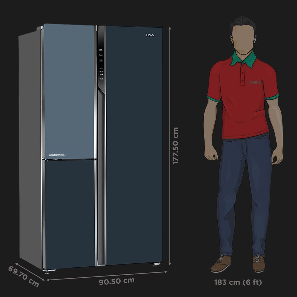 Buy Haier Vogue Series 598 Litres 3 Star Frost Free Side by Side ...