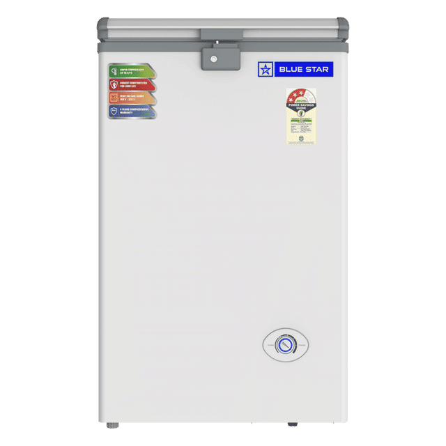 Buy Blue Star NEYW Series 108 Litres 3 Star Single Door Deep Freezer ...