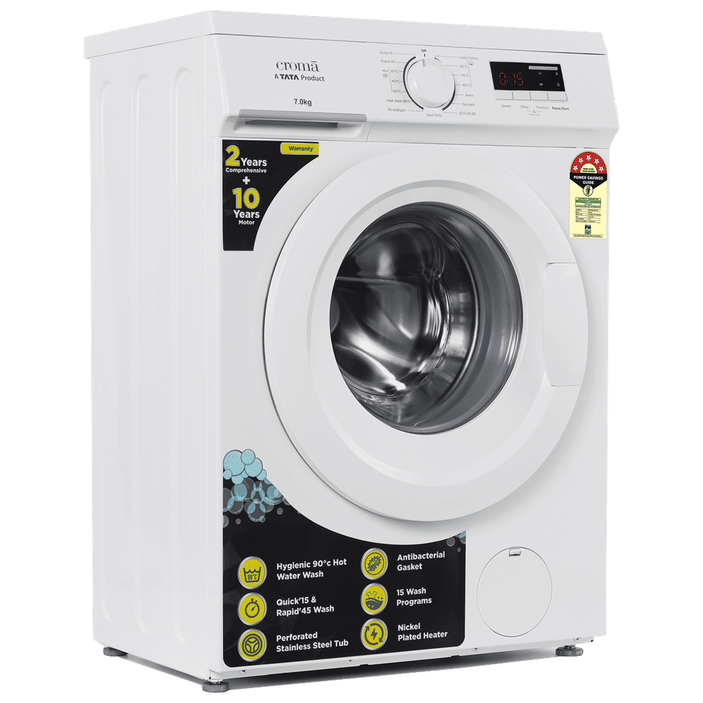 Buy Croma 7 kg 5 Star Fully Automatic Front Load Washing Machine ...