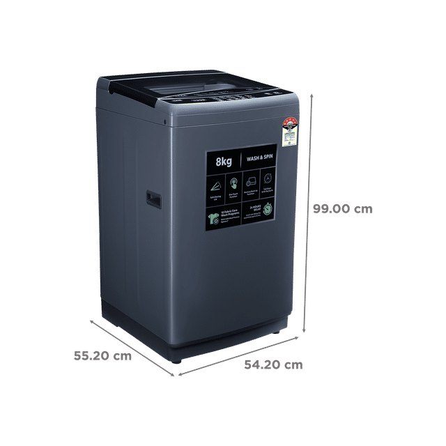 Buy Croma 8 kg 5 Star Fully Automatic Top Load Washing Machine ...