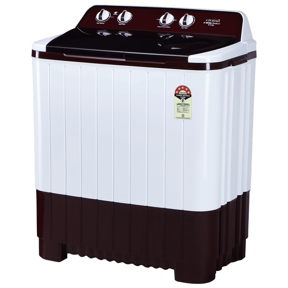 Buy Croma 6.5 kg 5 Star Semi Automatic Washing Machine with Built-in ...