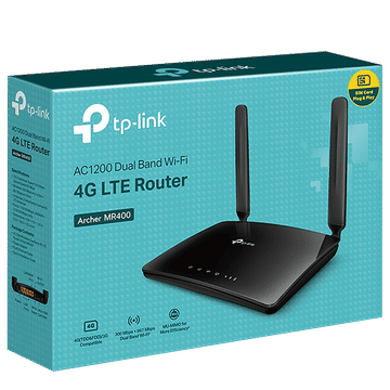 Buy Tp-Link Archer MR400 V4 AC1200 Dual Band 150 Mbps Wi-Fi Router (2 ...