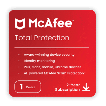 Buy McAfee Total Protection Security Antivirus (1 Device, 2 Years ...
