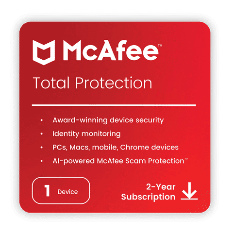Buy McAfee Total Protection Security Antivirus (1 Device, 2 Years ...