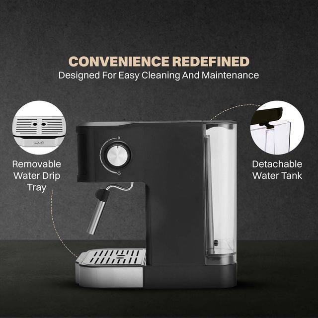 Buy Croma Automatic Espresso, Cappuccino & Latte Coffee Maker with ...