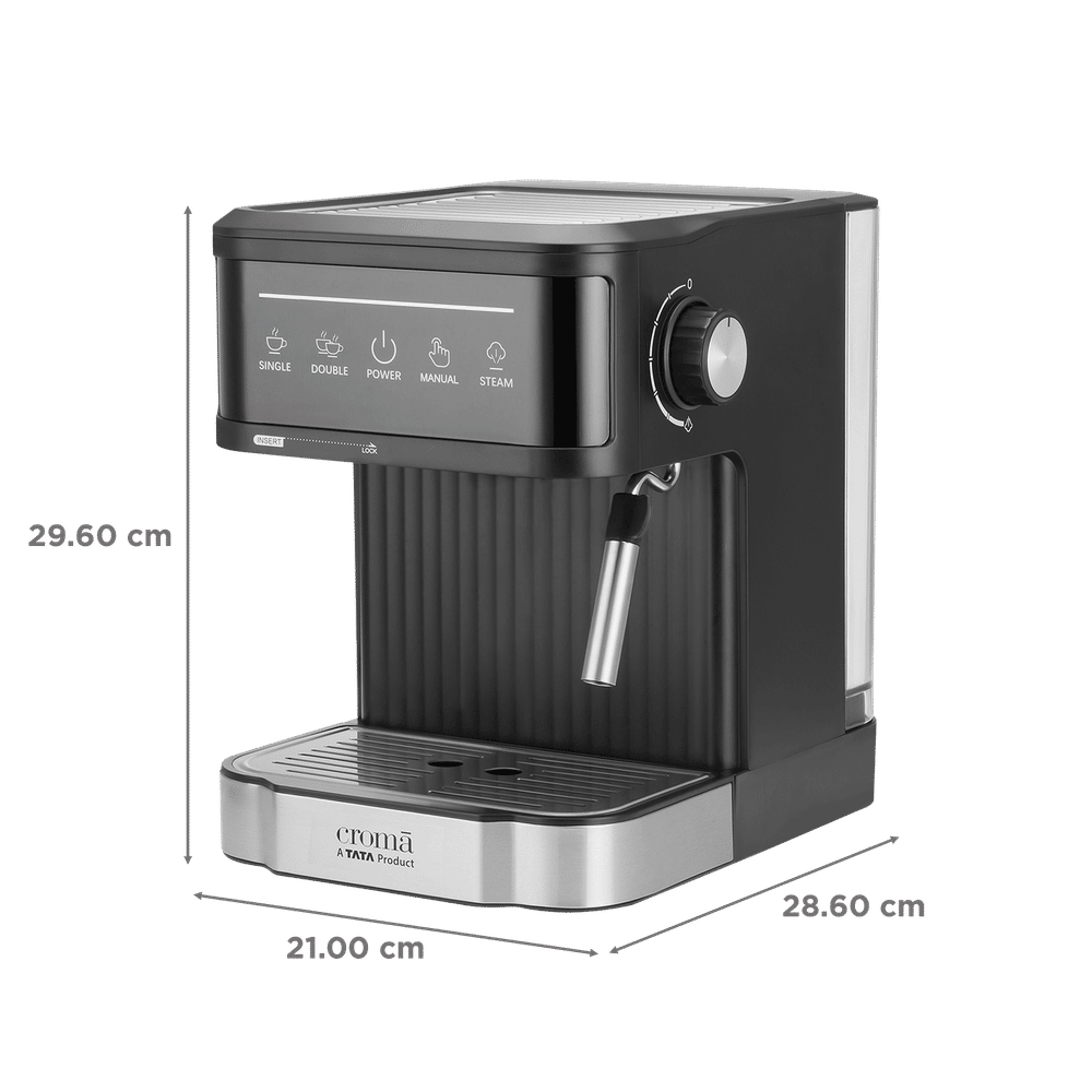 Buy Croma Automatic Espresso, Cappuccino & Latte Coffee Maker with ...