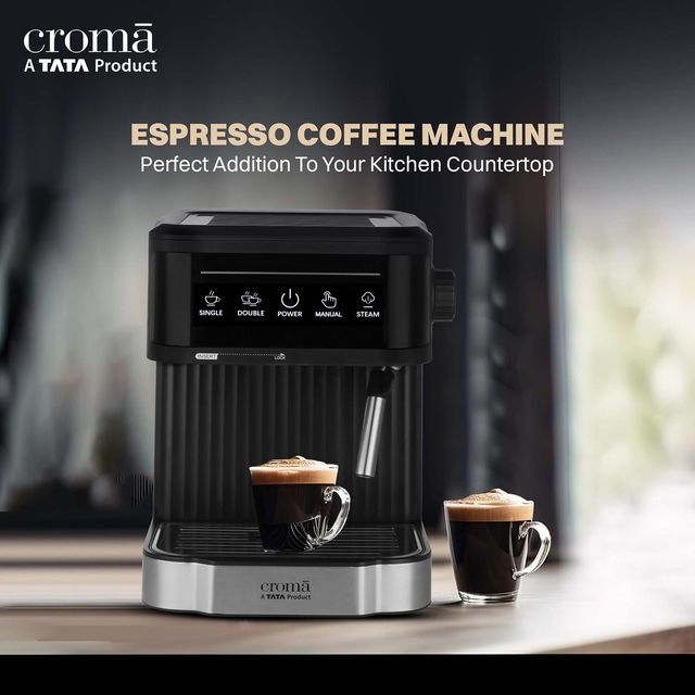 Buy Croma Automatic Espresso, Cappuccino & Latte Coffee Maker with ...