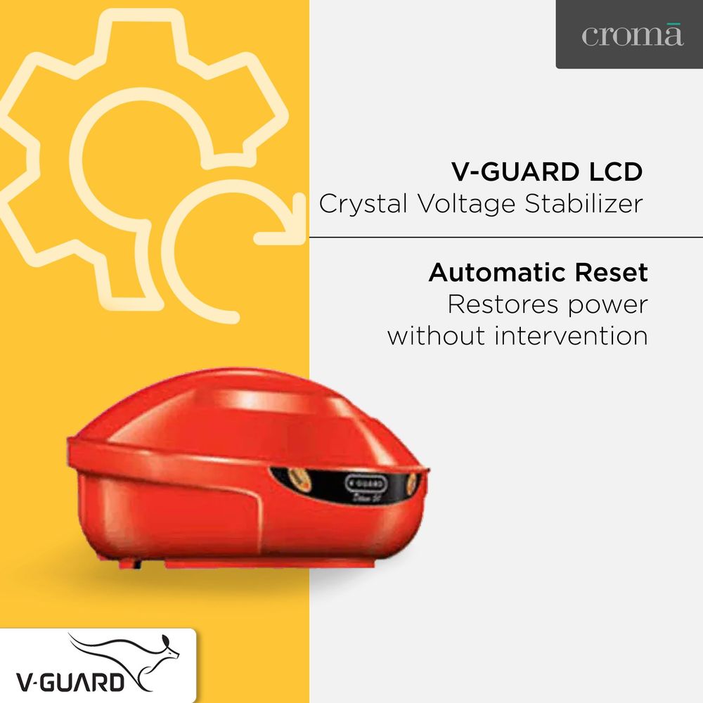Buy V-Guard Crystal Voltage Stabilizer For Television (Short Circuit ...