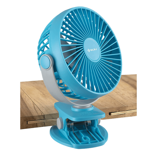 Buy BAJAJ Pygmy Mini 110mm 3 Blade Rechargeable Personal Fan with 1800 ...