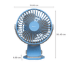 Buy BAJAJ Pygmy Mini 110mm 3 Blade Rechargeable Personal Fan with 1800 ...