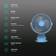 Buy BAJAJ Pygmy Mini 110mm 3 Blade Rechargeable Personal Fan with 1800 ...