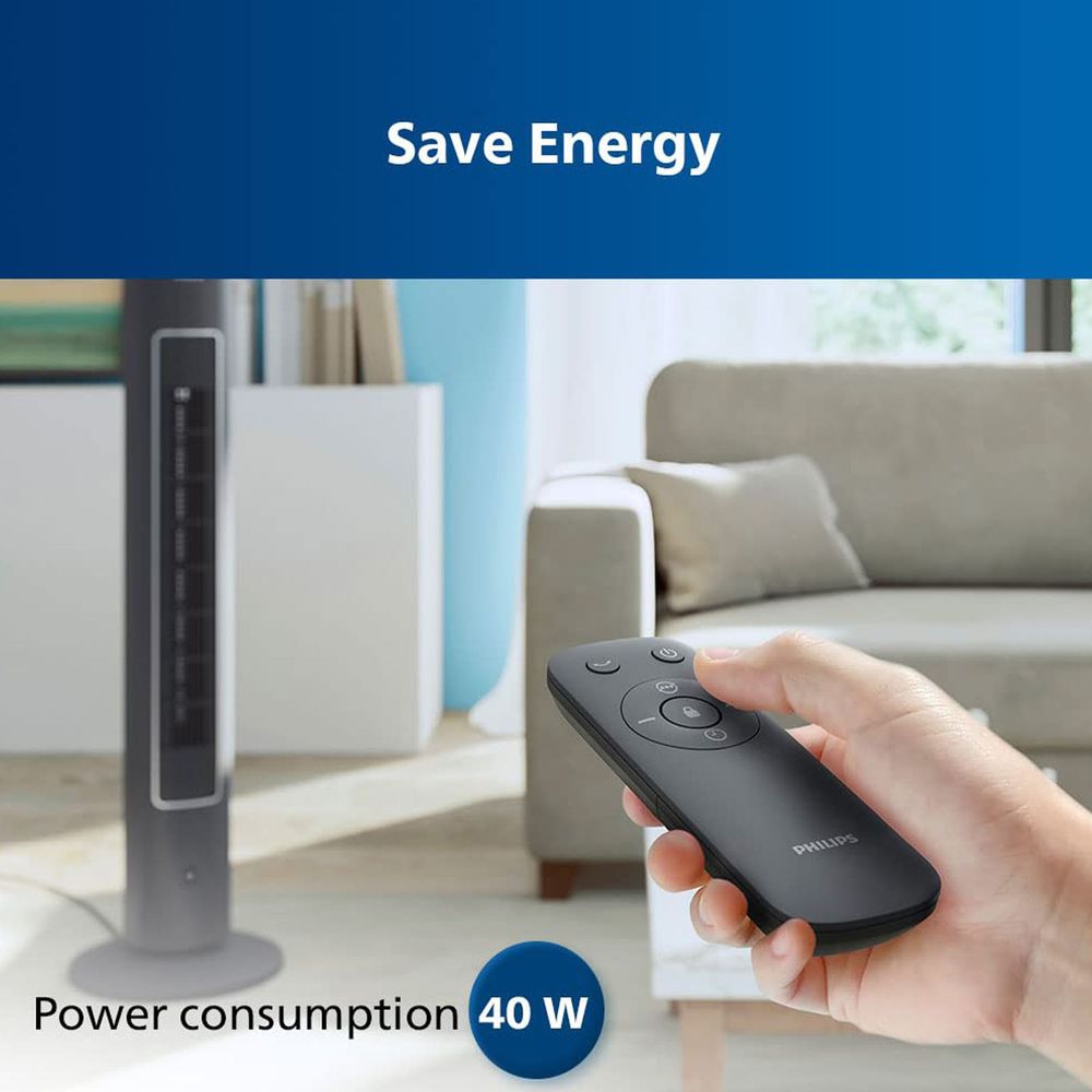 Buy PHILIPS 5000 Series Bladeless 2230 m3/hr Air Delivery Tower Fan ...