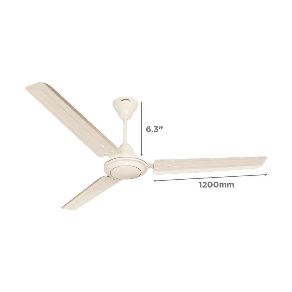 Buy Crompton Surebreeze Hill Briz 1 Star 1200mm 3 Blade Copper Motor ...
