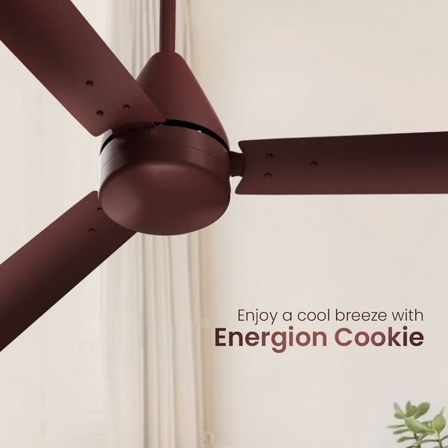 Buy Crompton Energion Cookie 1200mm 3 Blade BLDC Motor Ceiling Fan with ...