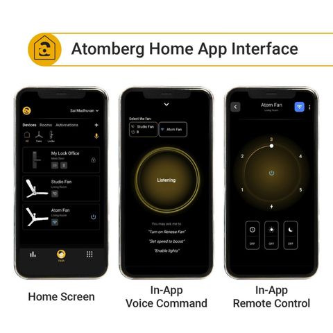 Buy atomberg Renesa Smart 5 Star 1200mm 3 Blade BLDC Motor Smart ...