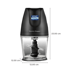 Buy KENT 250 Watt Vegetable Chopper with 2 Blades (Black) Online - Croma