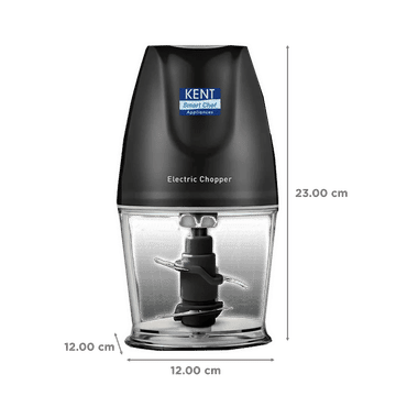 Buy KENT 250 Watt Vegetable Chopper with 2 Blades (Black) Online - Croma