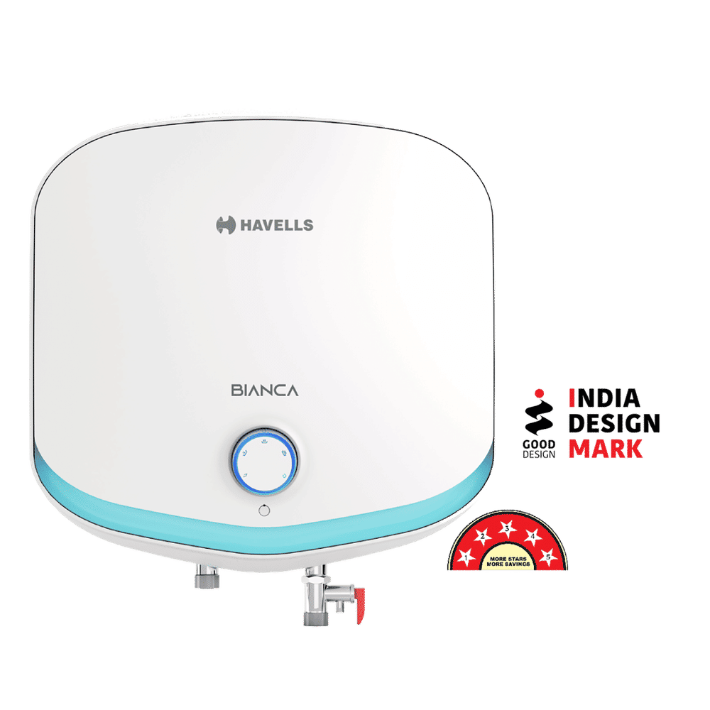 Buy HAVELLS Bianca 6 Litres 5 Star Vertical Storage Water Geyser with ...