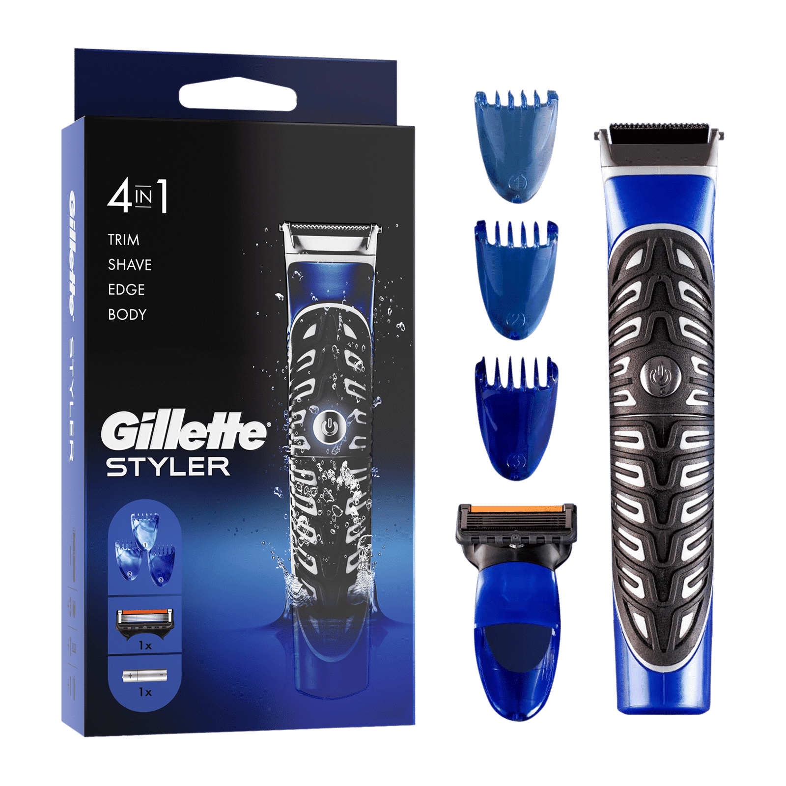 Buy Gillete ProGlide Styler 4-in-1 Cordless Multipurpose Trimmer for ...