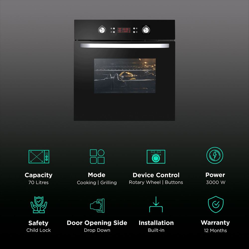 Buy elica 70L Built-in Convection Microwave Oven with LED Display (EPBI ...