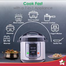 Buy WONDERCHEF Nutri-Pot 6 Litre Electric Pressure Cooker with 7-in-1 ...