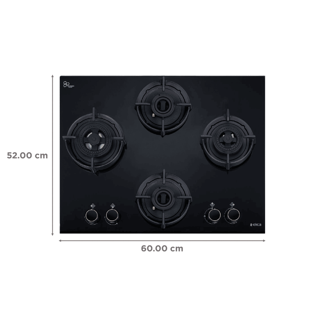 Buy elica FLEXI DFS AB Series 4 Burner Automatic Hob (Battery Operated ...