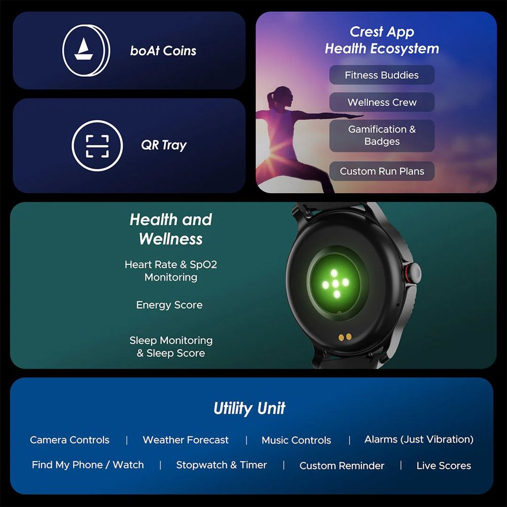 Buy boAt Lunar Discovery Smartwatch with Bluetooth Calling (35mm HD ...